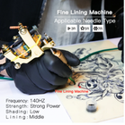 Dragonhawk Coils Tattoo Machines Kit Complete Power Supplies Body Arts ...