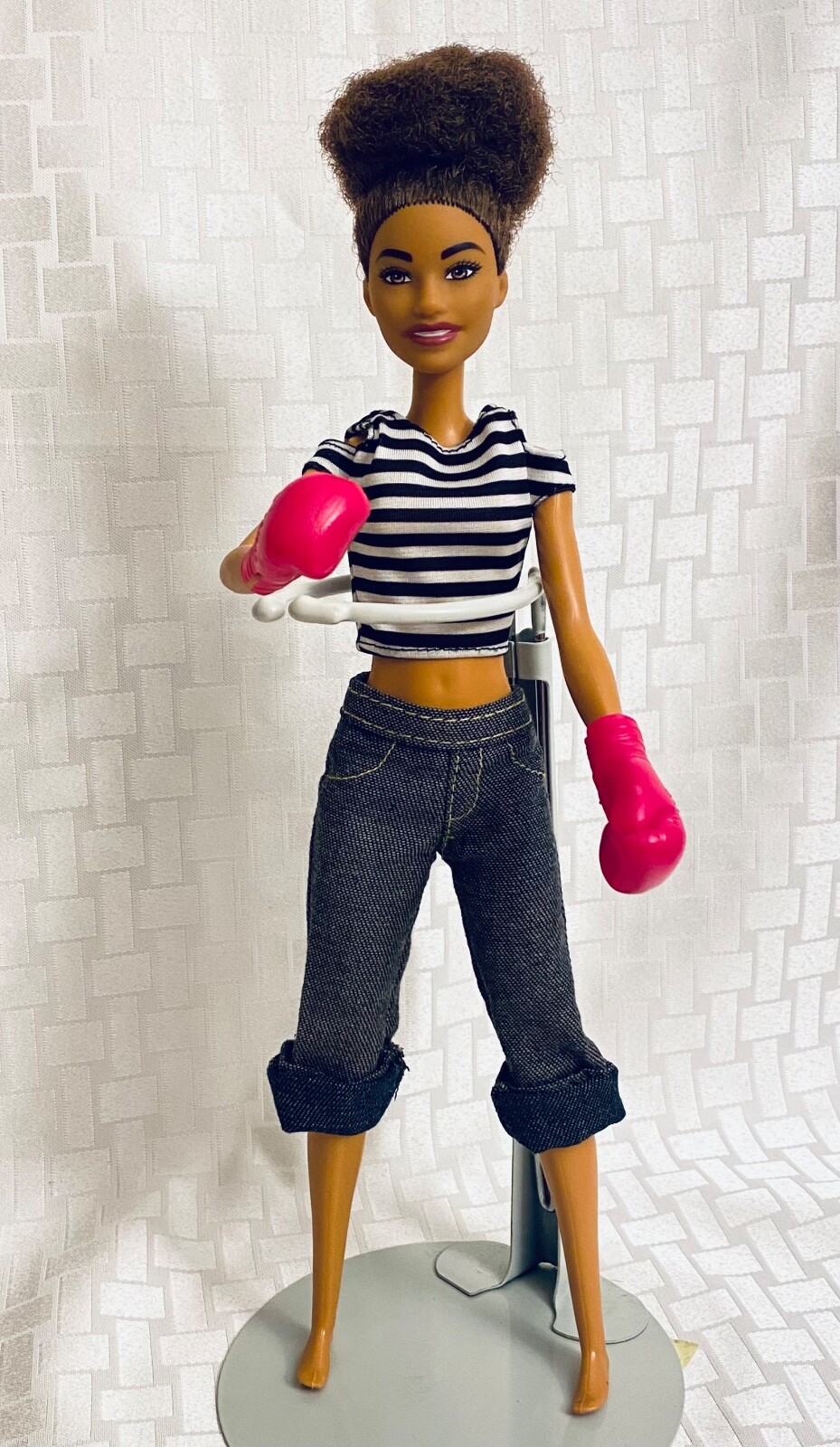 2015-16 Mattel African American Boxer Barbie Doll Made in Indonesia | eBay