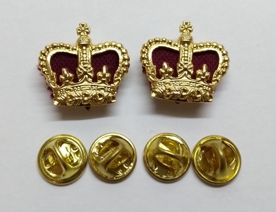 British Military Crowns Rank Insignia Royal Crown With Red Cushion ...