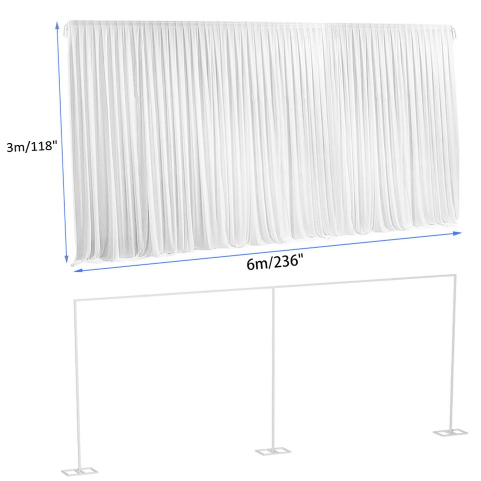 Heavy Duty Wedding Backdrop Stand Curtain Kit Party Decor 3mx3m 6mx3m ...