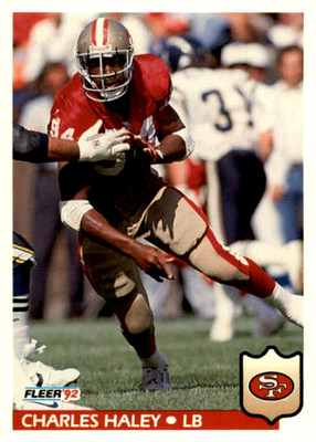 1992 Fleer #377 Charles Haley San Francisco 49ers HOF | eBay