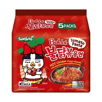Samyang Buldak Tomato Pasta Hot Chicken Ramen Spicy Noodles 5 Pack | eBay