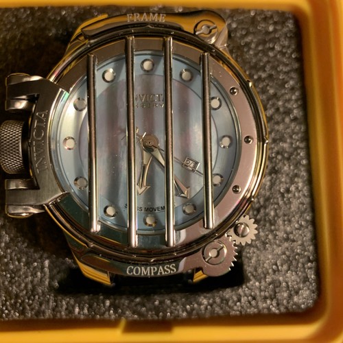 Invicta Reserve 52mm Russian Diver Lefty Quartz Crossbar/Compass Blue ...