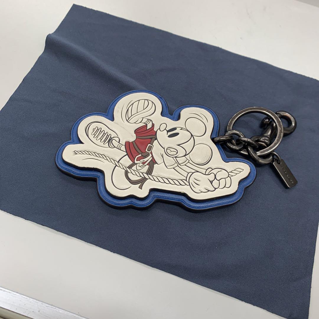 Coach Disney Mickey Collaboration Leather Rope Keycha… - Gem