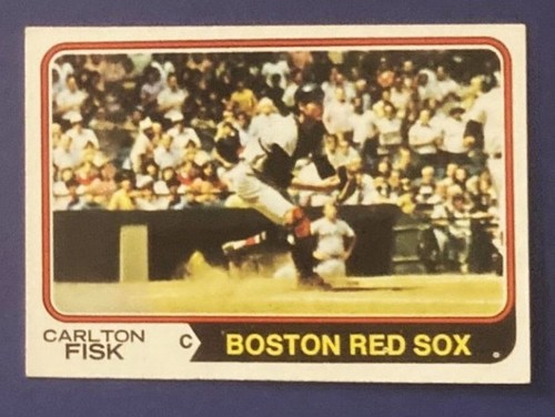 CARLTON FISK 1974 TOPPS BASEBALL #105 BOSTON RED SOX | eBay