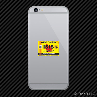ISIS Terrorist Wisconsin State Hunting Permit WI Cell Phone Sticker ...
