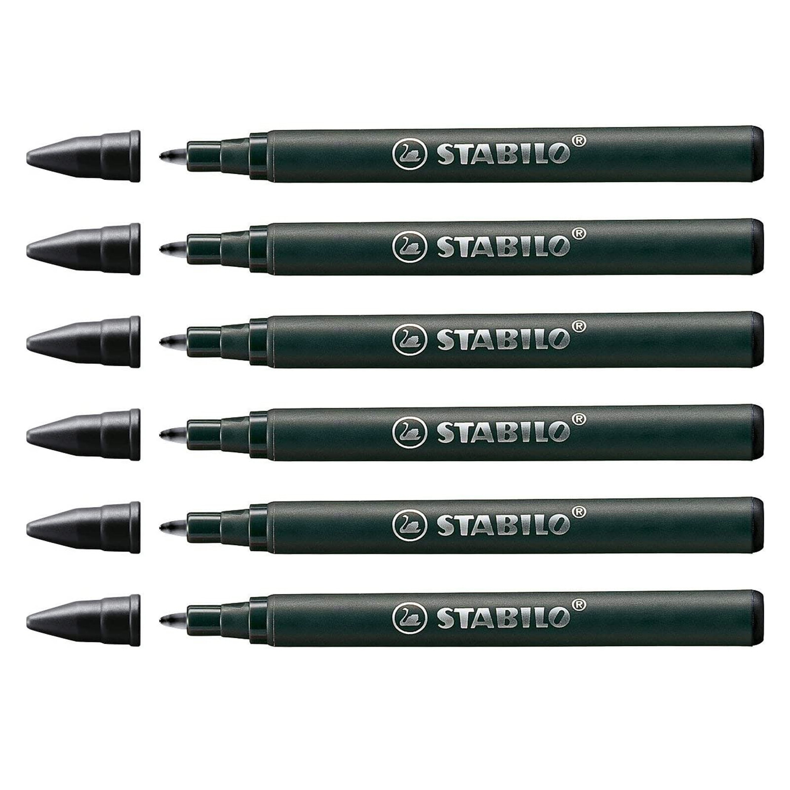 Stabilo EASYstart Original Refills 0.5mm Black - 6 Pack - Uk Seller | eBay