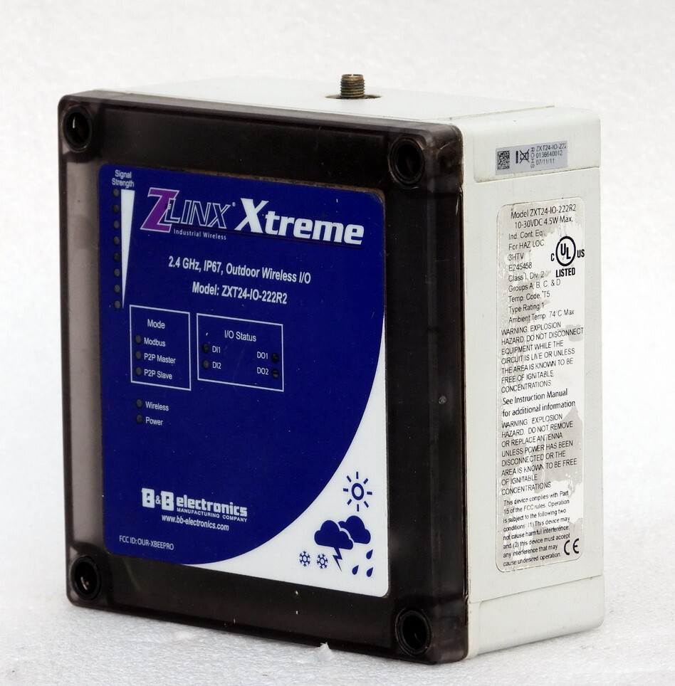 B&B ELECTRONICS ZLINX XTREME SMART WORX ZXT24-I0-222R2 RADIO ...