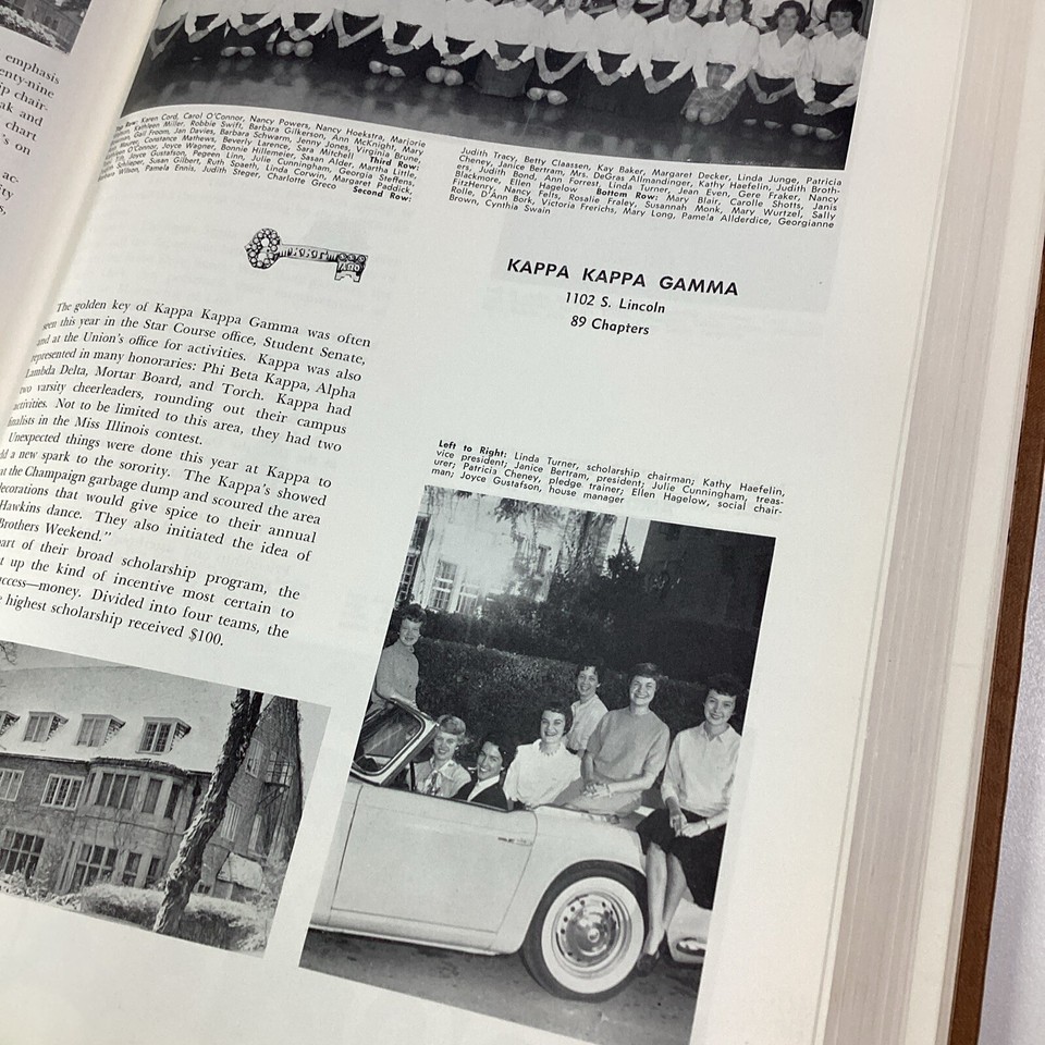 University of Illinois Yearbook 1963 Happy Youth UI Illiani Dick Butkus ...