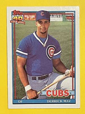 Derrick May 1991 Topps Base #288 Chicago Cubs | eBay