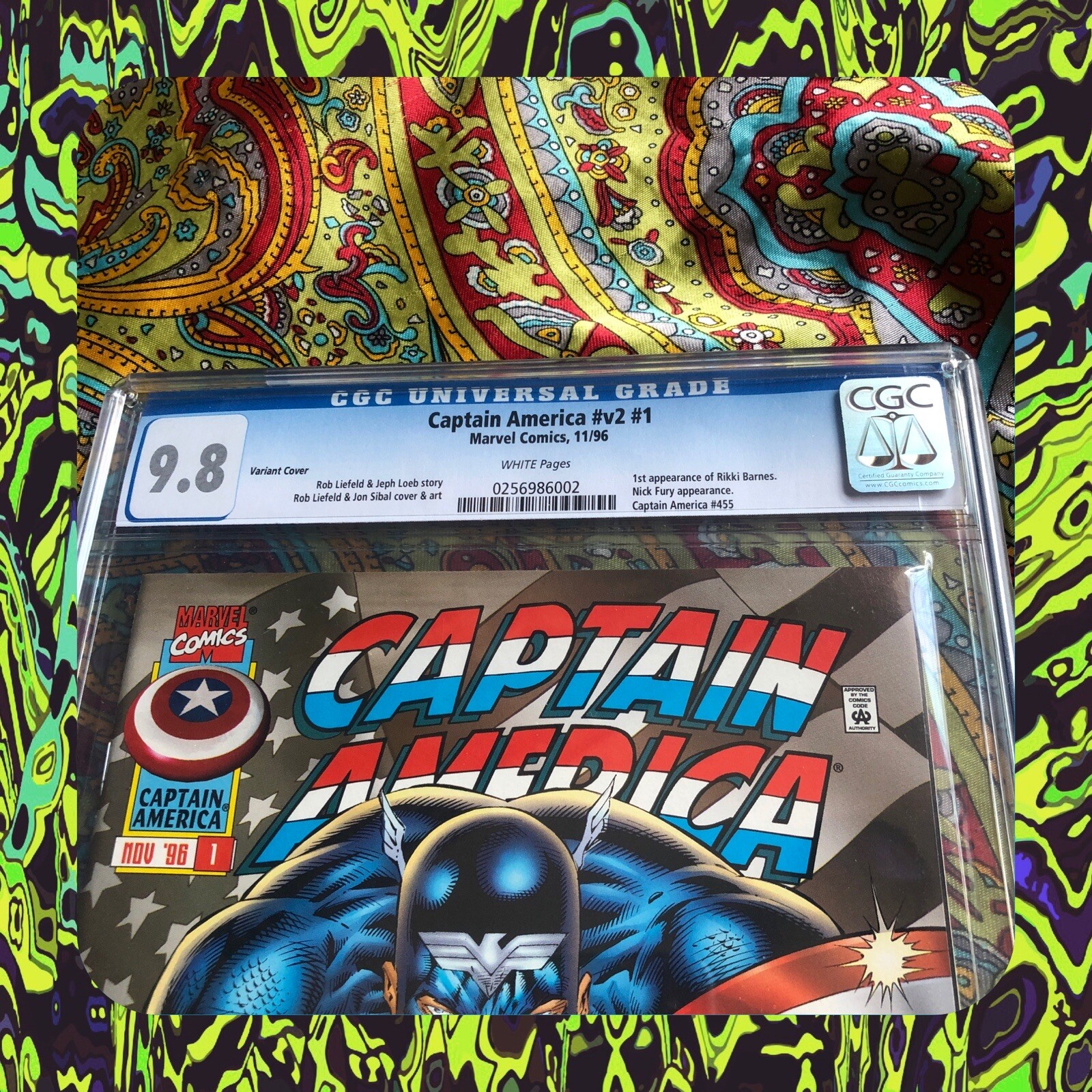 Captain America V2 #1 CGC 9.8 First App Rikki Barnes 1996 🔥 Marvel ...