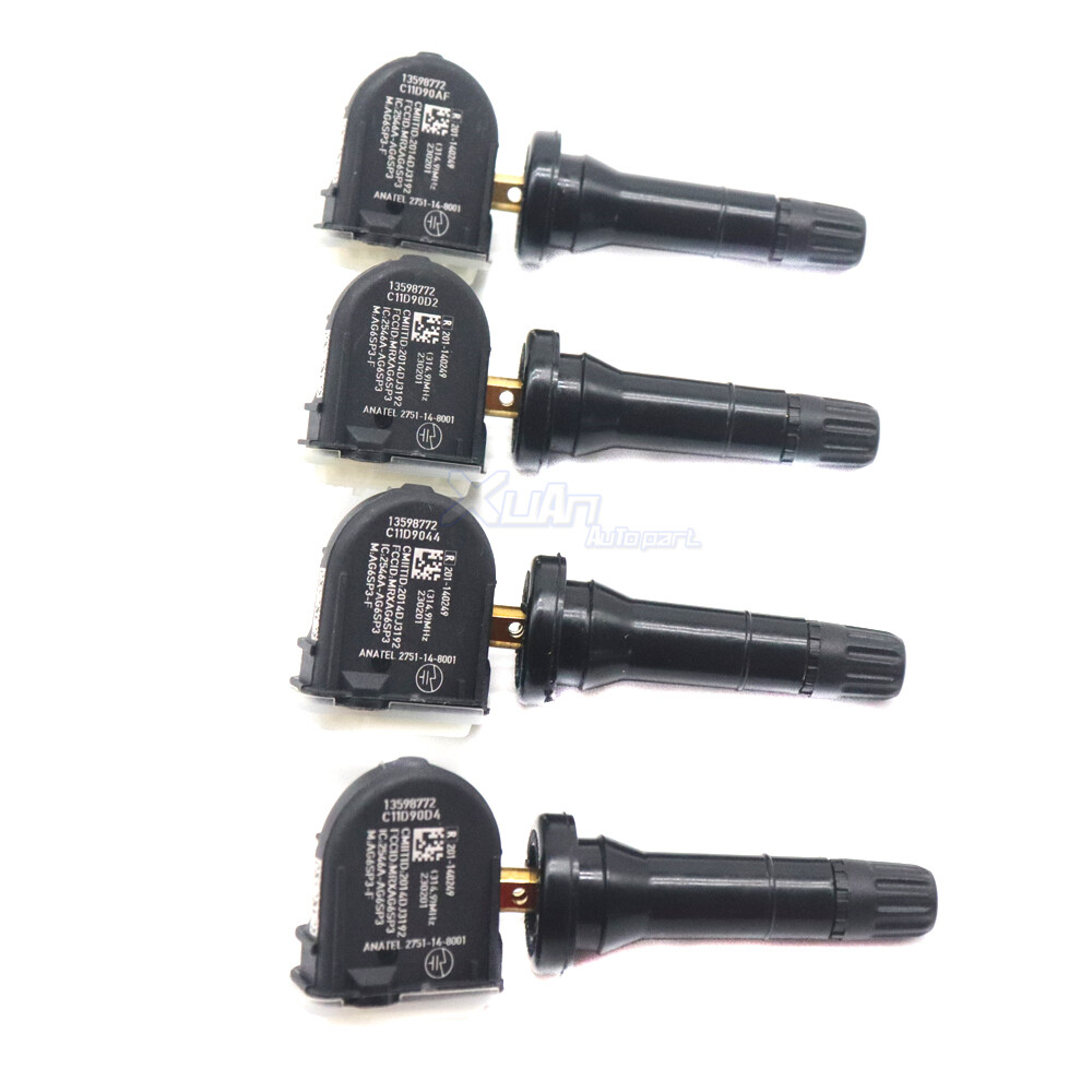 Tire Pressure Sensors Set of (4) TPMS 315 Mhz for 2017-18 Yukon Tahoe ...