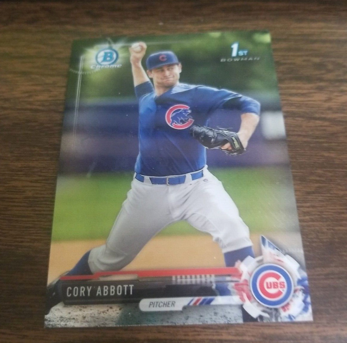 CORY ABBOTT 2017 BOWMAN DRAFT CARD #BDC-43 CUBS/NATIONALS (FIRST ROOKIE CHROME) | eBay