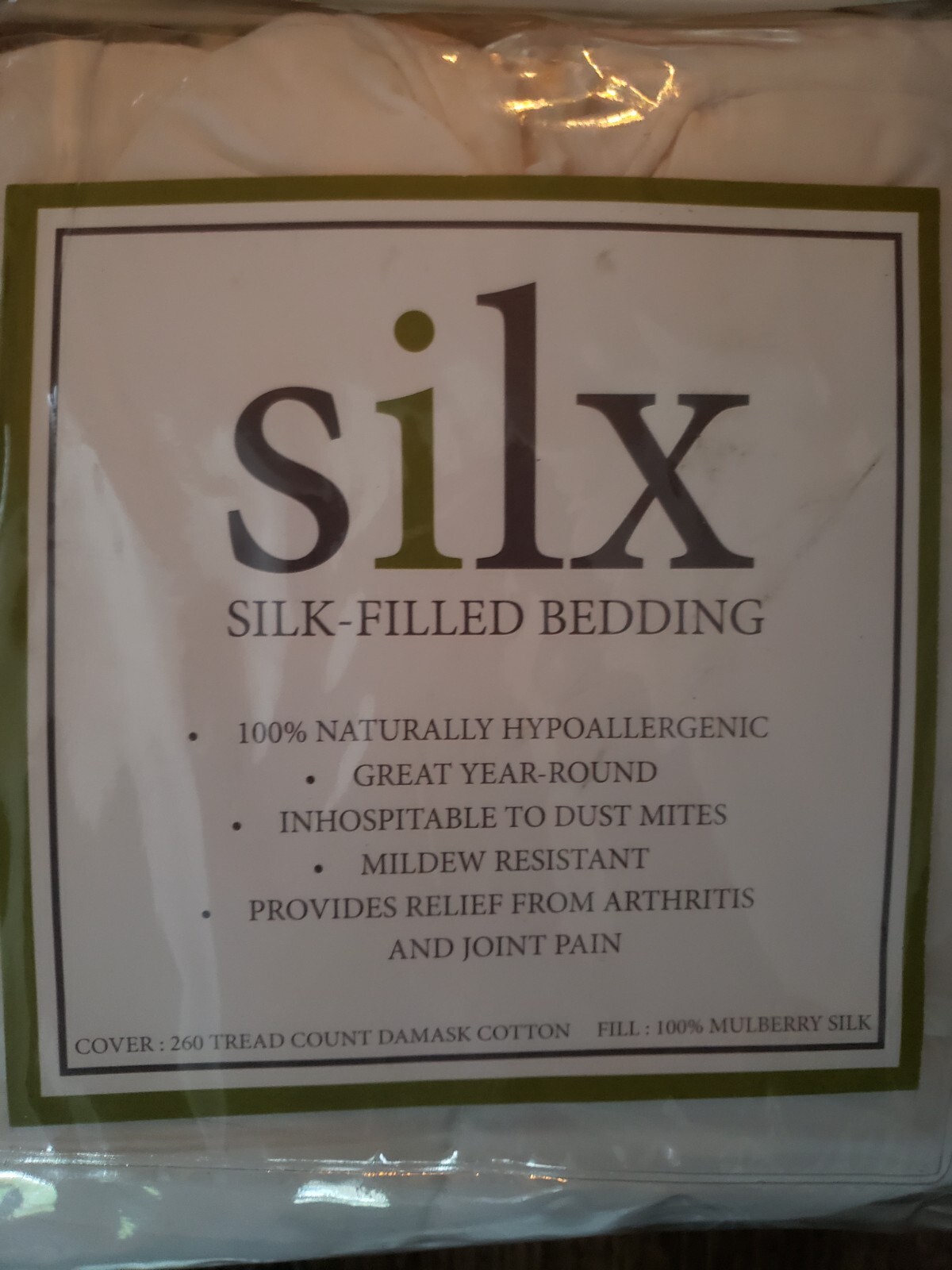Silx Mulberry Silk filled comforter, baby sized, 3' x 2'6" | eBay
