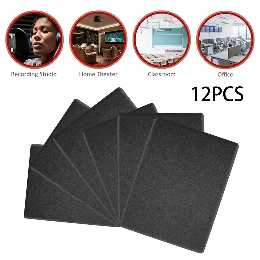 Acoustic 9mm Tiles Wall Panels Studio Room Sound Proofing Insulation ...