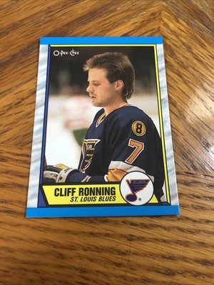1989-90 O-PEE-CHEE CLIFF RONNING ST. LOUIS BLUES #45 | eBay