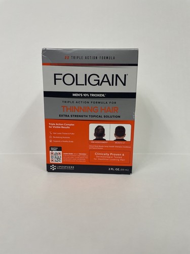 FOLIGAIN Triple Action Formula for Thinning Hair Topical Solution - 2 ...