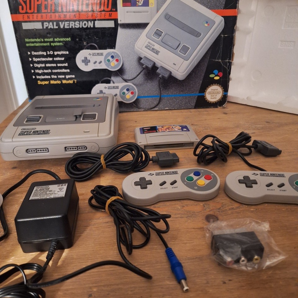 Super Nintendo snes console boxed-VGC-With Streetfighter Game | eBay UK