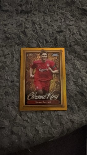 2025/26 Topps Chrome King Steven Gerrard Gold Refractor #27/50 ...