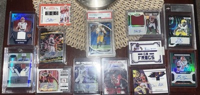 Huge NFL Card Lot. All Autograph, Numbered, Or Rookies. All Pro/Pro ...