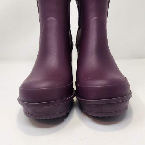 Hunter Original Block Heel Chelsea Boot Bright Plum Women Size 8 Rubber ...