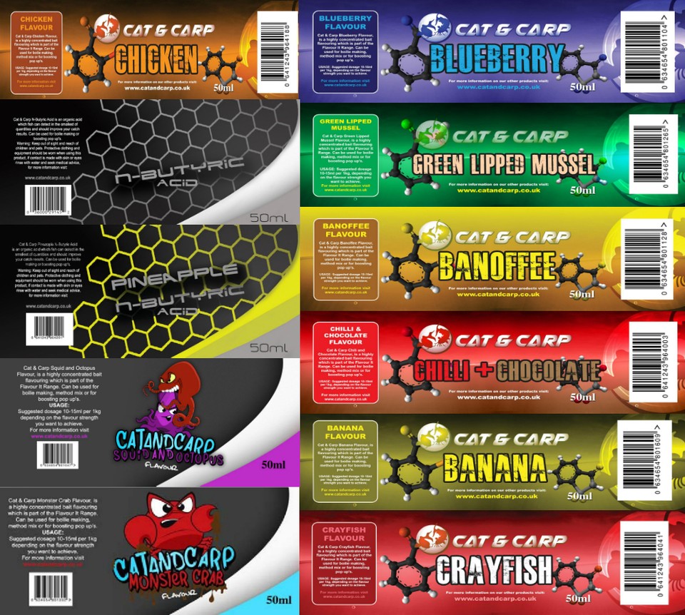 Carp Bait Liquid Flavourings. Boilie Making Flavours. Carp Bait ...