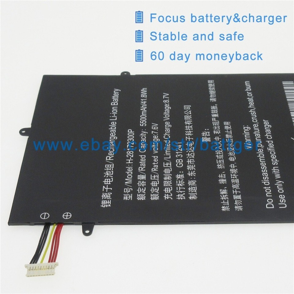 Genuine new 7.6V 5500mAh 41.8Wh H-28172300P battery for Teclast F15 | eBay