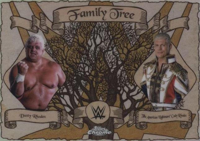 2025 Topps Chrome WWE - Family Tree Cody Rhodes, Dusty Rhodes #FT-RH ...