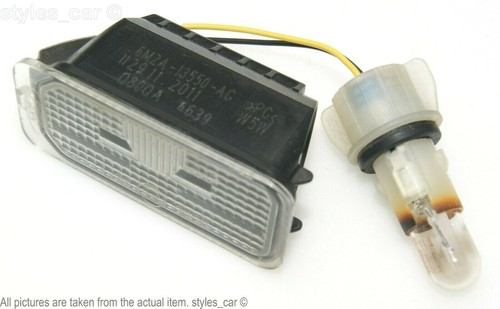 5105886 Genuine Ford Galaxy S-max Number Plate Light Lamp Lens +Bulb ...