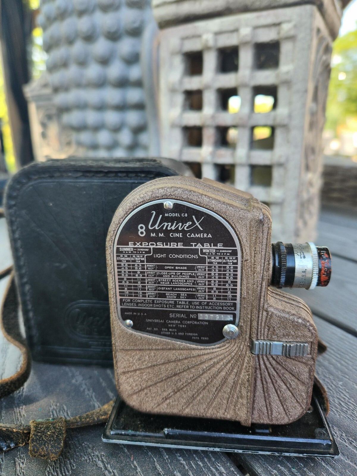 Univex Cine Camera Model A-8 with strap and case | eBay