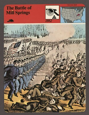 Battle of Mill Springs Story of America Civil War History Card | eBay