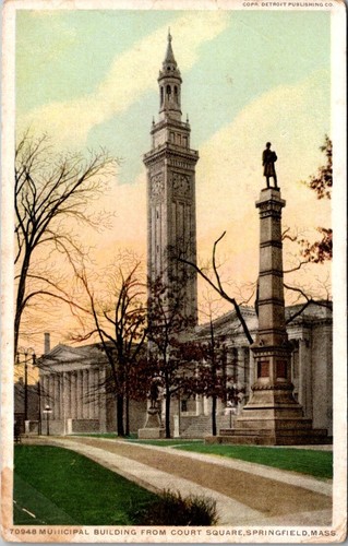 Vintage Springfield, Massachusetts Ma Postcard - Municipal Building | eBay