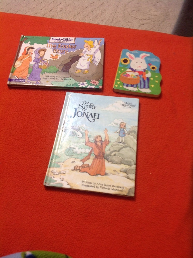 Easter Books - Lot of 3 The Story Of Jonah, The Easter Story, Happy ...