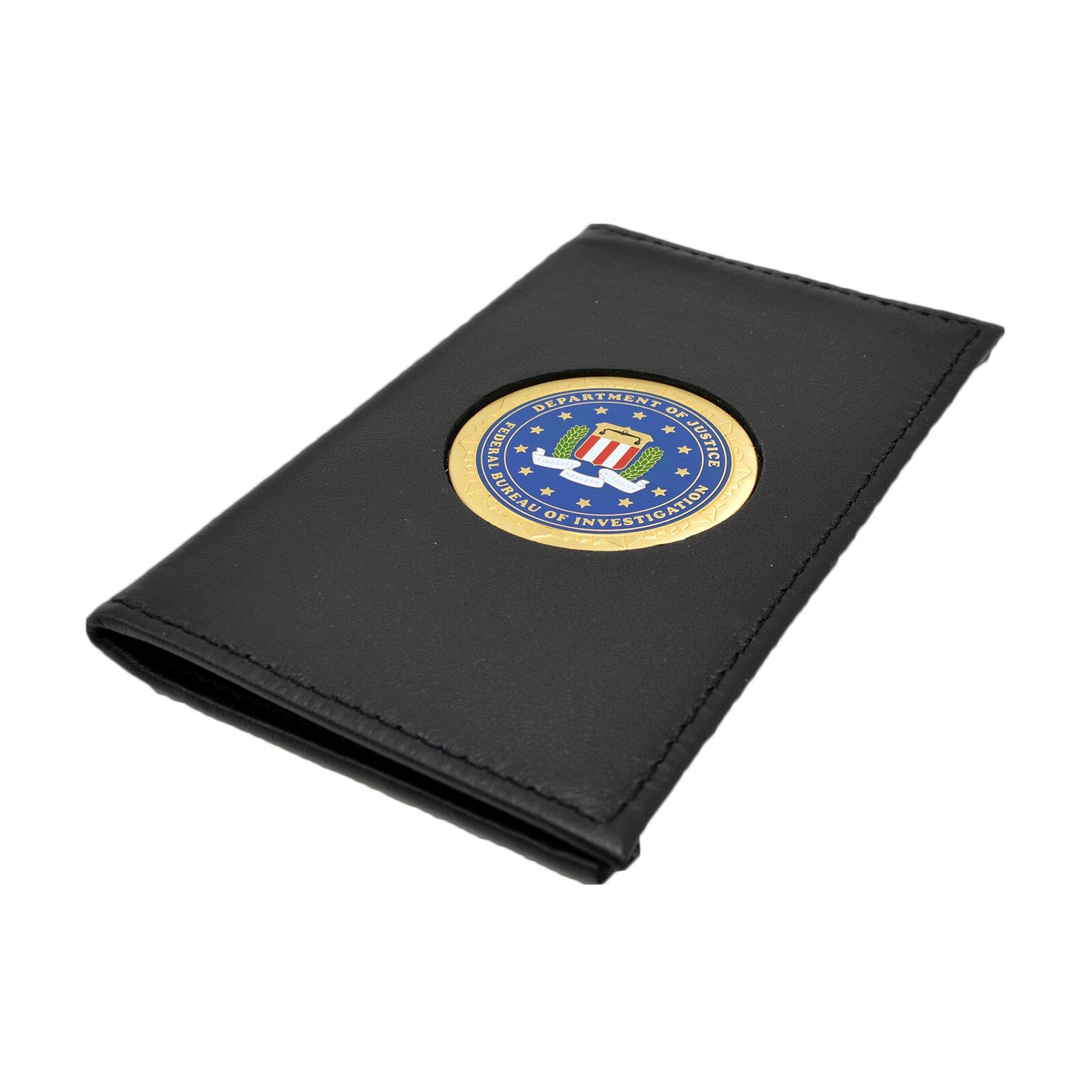 Perfect Fit Double ID Credential 3" X 5 1/8" Case Dress Leather FBI ...
