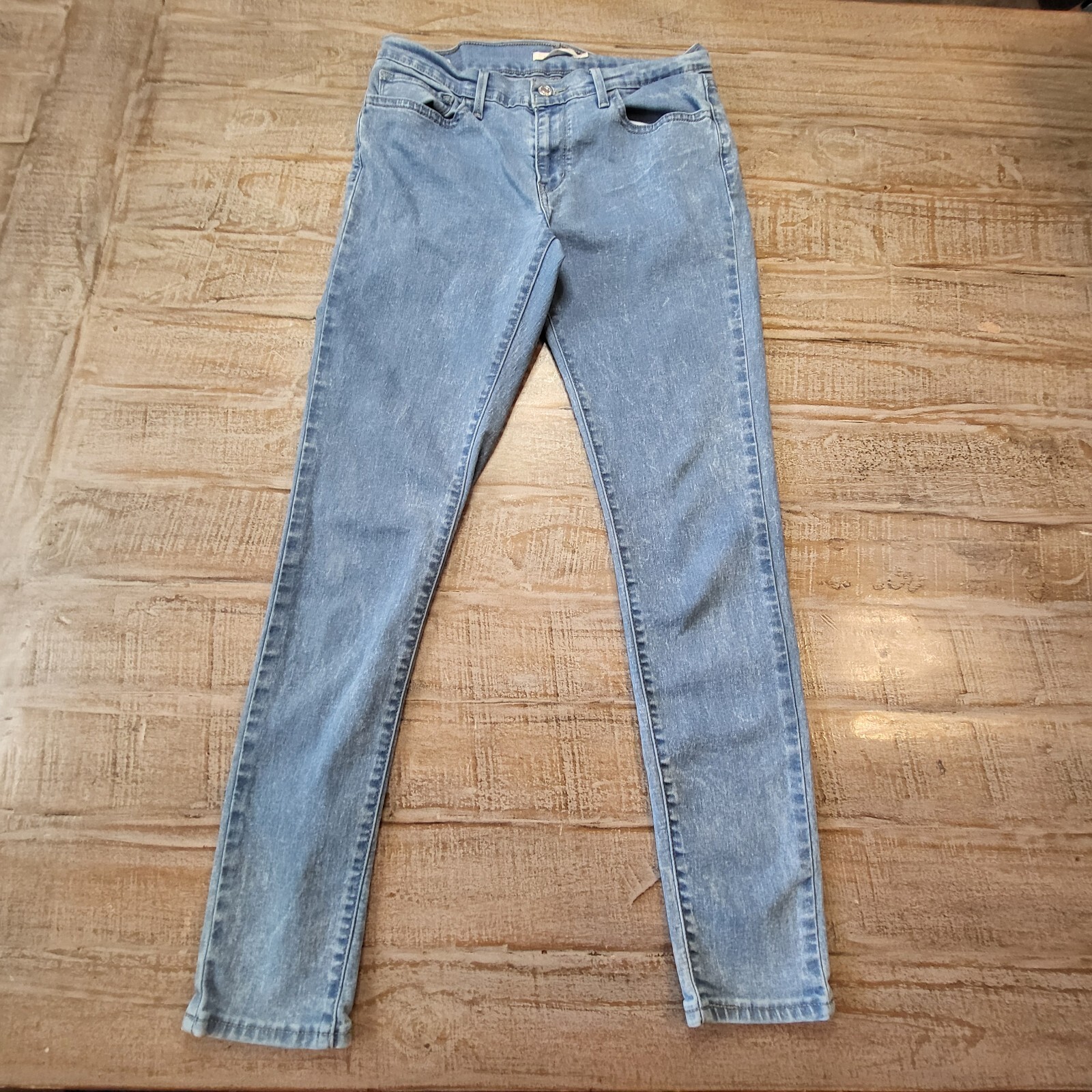 Levi's 710 Jeans Women 30 Blue Super Skinny Medium Wa… - Gem