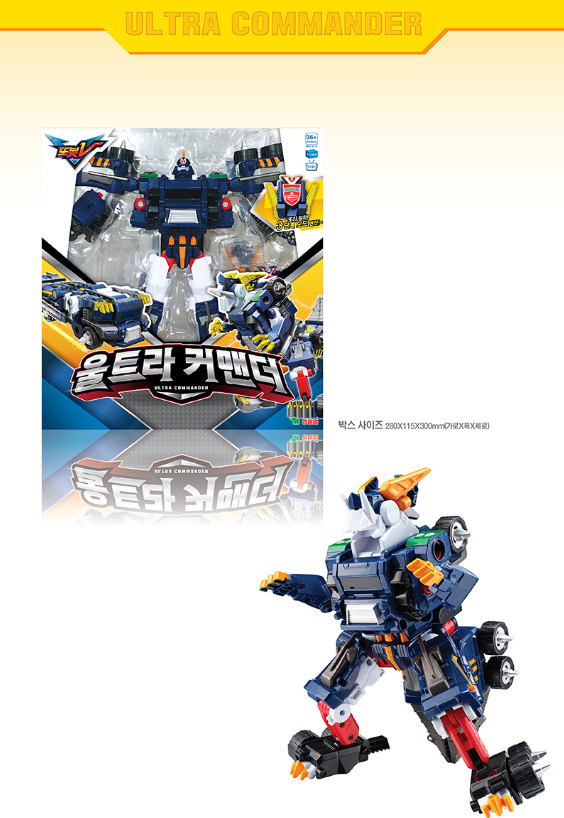 TOBOT V ULTRA COMMANDER Beast Dino Megazord Transforming Robot Vehicle ...
