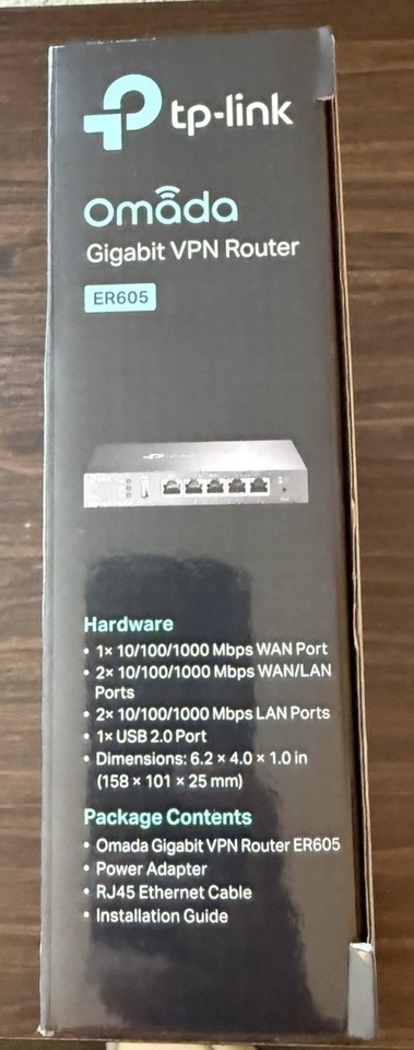 TP-Link ER605 V2 Wired Five Gigabit Ports VPN Router Up to 3 WAN ...