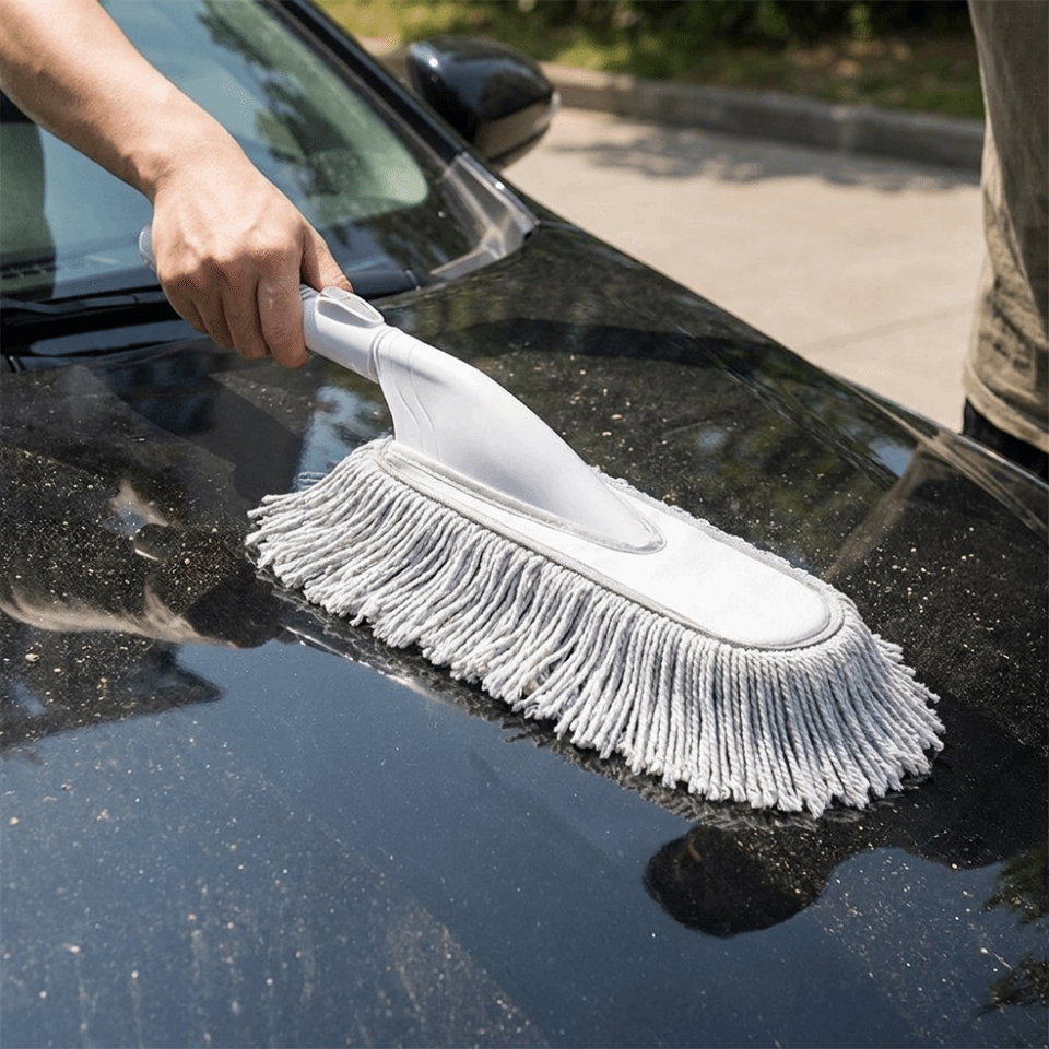 Dust Removal Telescopic Car Duster With Storage Box Dust Removal Tool ...