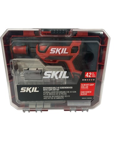 SKIL 4V Pistol Grip Screwdriver with 42pcs Bit Set - SD5618-03 ...