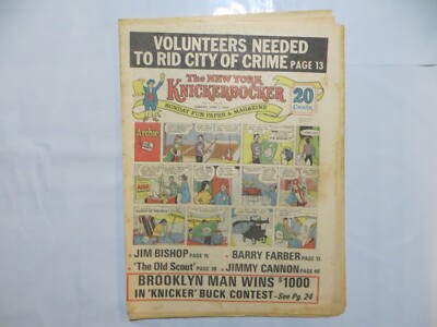 The New York Knickerbocker Sunday June 2 1968 Archie Bishop Mockridge ...