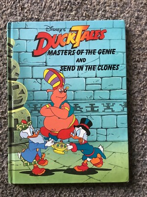 Disney DUCK TALES BOOK 1989 Masters of the Genie & Send in the Clone ...