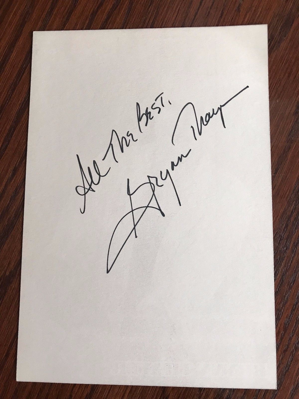 Brynn Thayer signed 4-1/2" x 6-1/2" autographed, black and white ...
