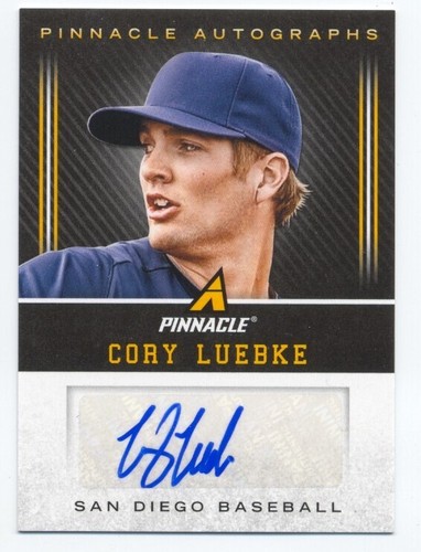 A6817- 2013 Pinnacle Autographes # CL Cory Luebke Auto - Nm-Mt ...