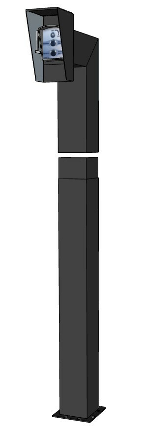 APC Gate Entry Gooseneck Pedestal Universal Mounting Post Intercom ...