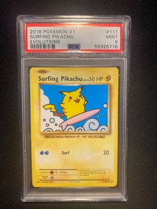 Surfing Pikachu 2016 XY: Evolutions #111/108 Base (Secret) Price Guide ...