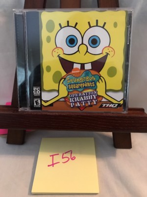 SPONGEBOB SQUAREPANTS OPERATION KRABBY PATTY PC CD ROM THQ 2001! FREE ...