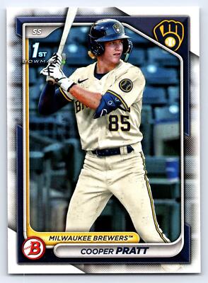 2024 1st Bowman Paper Prospect #BP-137 Cooper Pratt Milwaukee Brewers ...