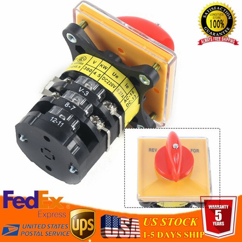 Bridgeport Milling Machine Parts - Forward Reverse 3 Phase Motor Mill ...