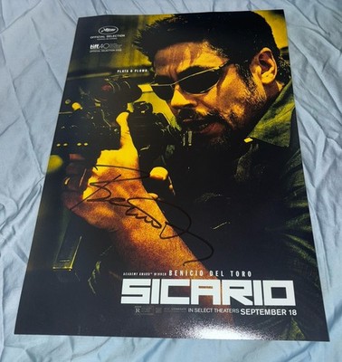 Benecio Del Toro Signed 12x18 Photo Sicario | eBay