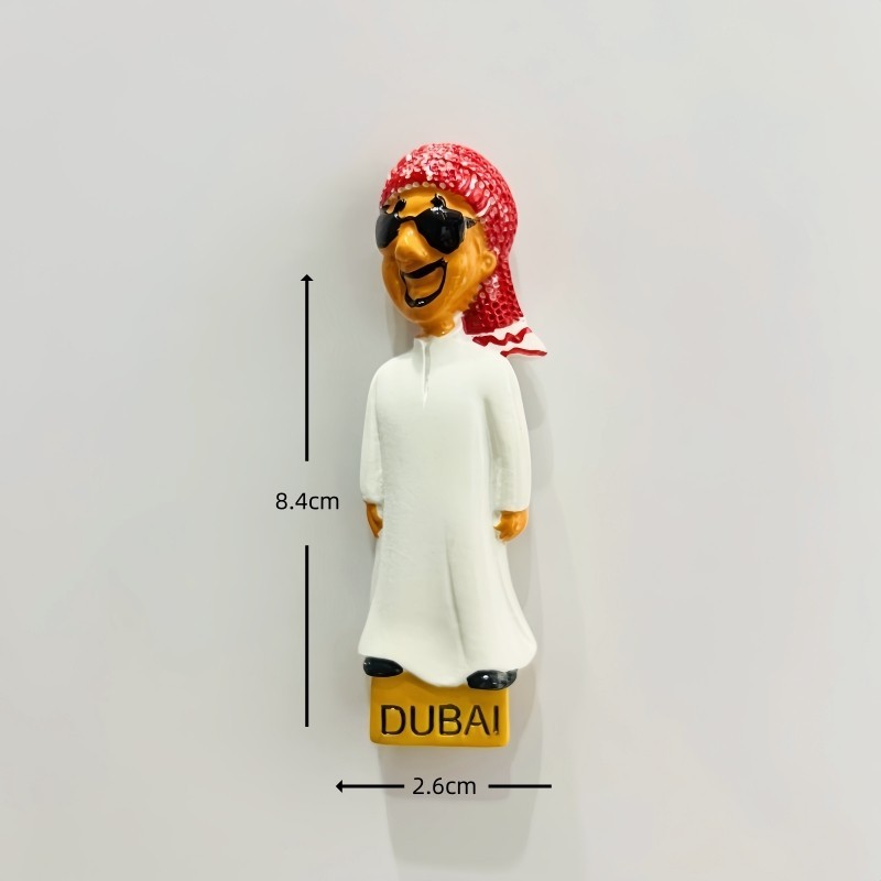 Dubai Burj Khalifa Al Arab Palm Island Desert Landmark Souvenir Fridge ...